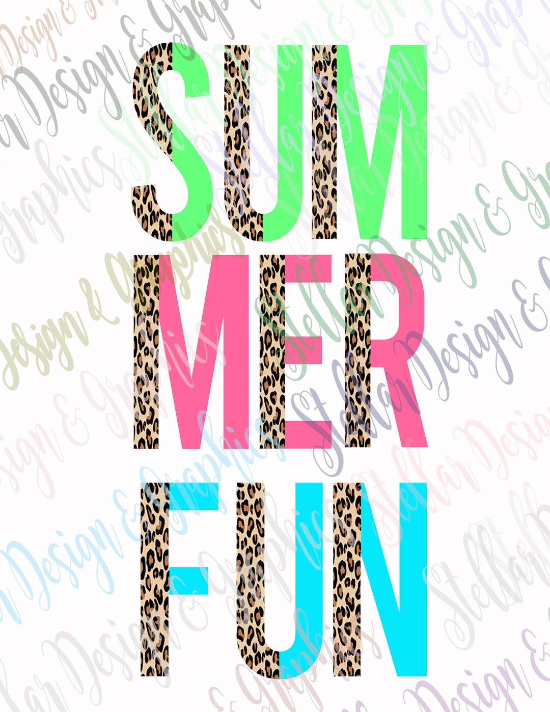 Neon Color Summer Fun PNG/SVG - Etsy