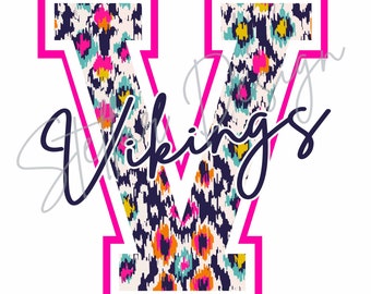 Colorful V Letter - Etsy