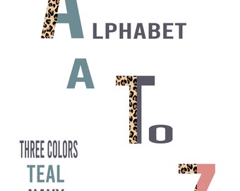 Coral Alphabet | Etsy