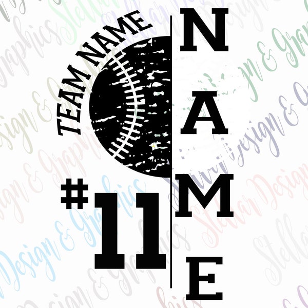Baseball Htv Template - Etsy