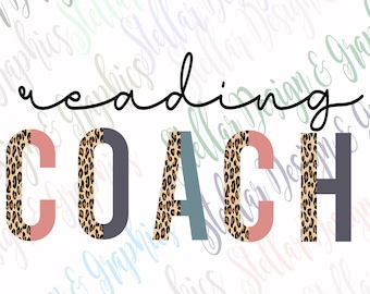 Reading Coach Svg - Etsy