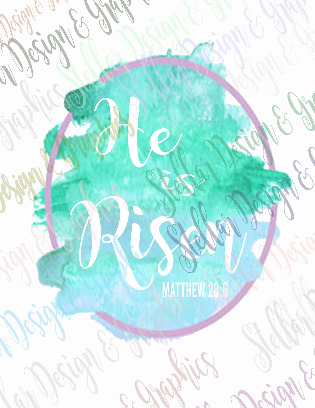 He is Risen Watercolor - Etsy