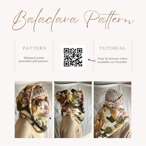 Adult Balaclava Sewing Pattern: Beginner DIY Hood (PDF Pattern) - Etsy