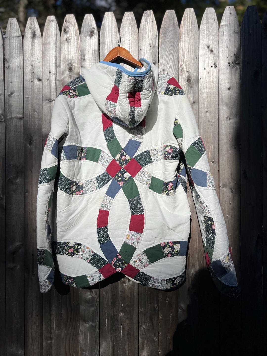 Adult Quilt Jacket | Floral Pink | Handmade Upcycled Fashion | One of a ...