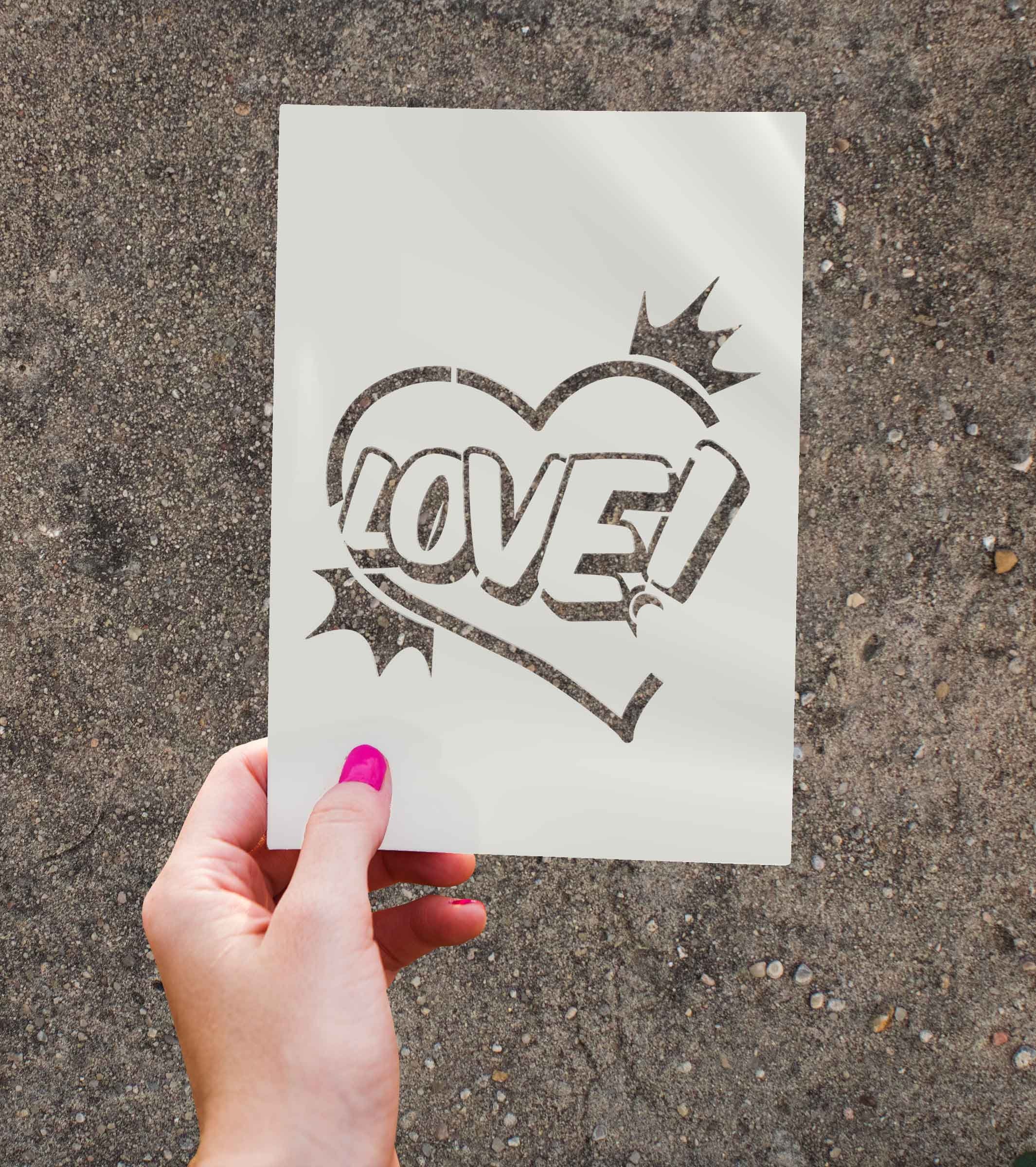 30 Piece Bundle, Pop Art Stencils, Comic Book Stencils. Superhero ...