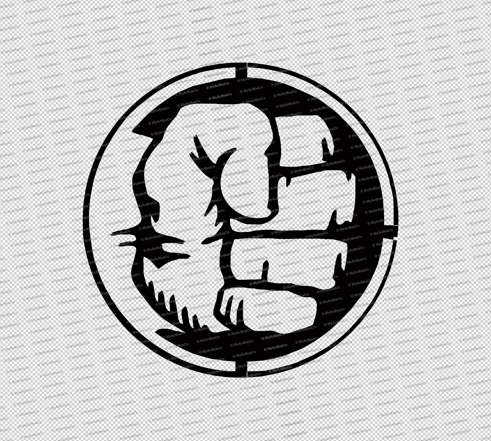 The Hulk & Logo Stencils, Superhero. Reusable Mylar Stencil. Cricut ...