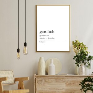 Gurt Lush | Wall Art Print | Bristol Print | Bristol Quote | Definition ...
