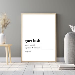 Gurt Lush | Wall Art Print | Bristol Print | Bristol Quote | Definition ...