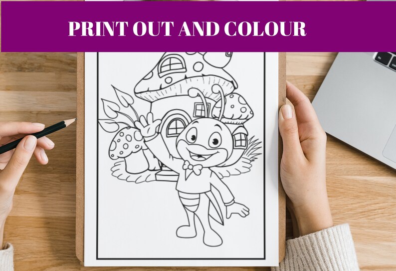 20 Ant Coloring Pages for Kids, Boys, Girls, 15 Printable Pages, Cute ...