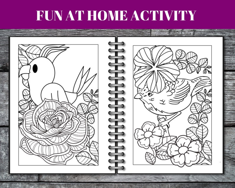 90 Bird Coloring Pages Printable Bird Coloring Pages for - Etsy