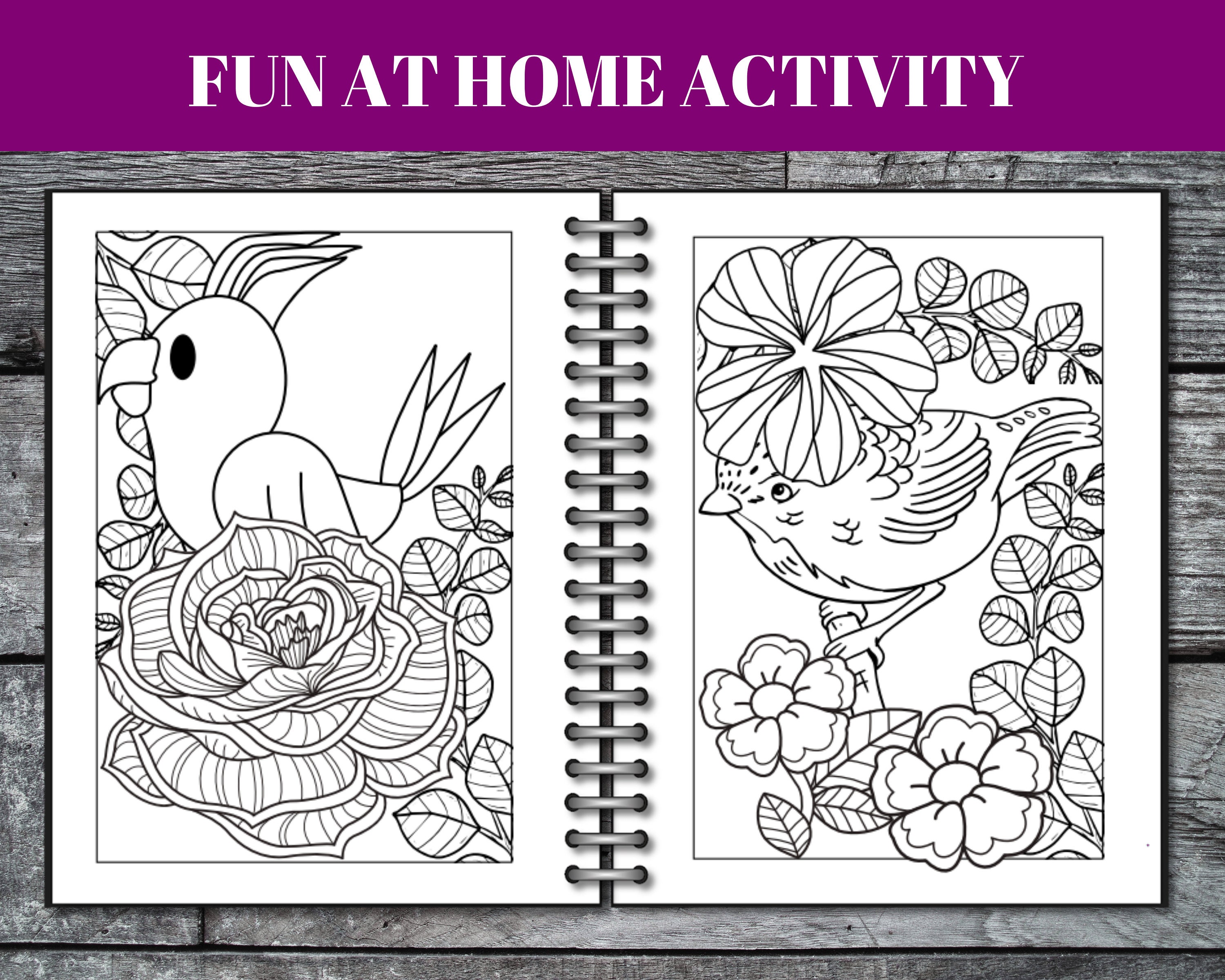 90 Bird Coloring Pages Printable Bird Coloring Pages for - Etsy