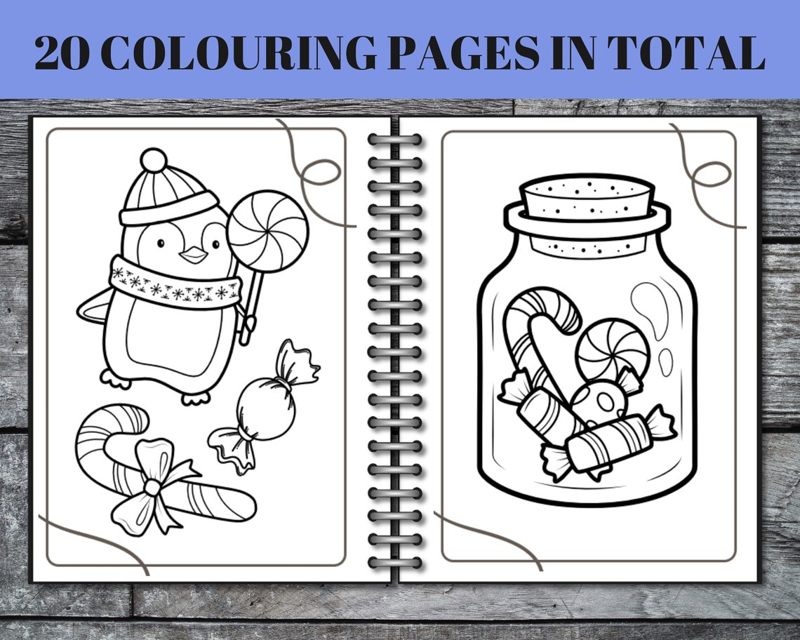 20 Candy Coloring Pages for Kids: Printable Candy Coloring Sheets ...