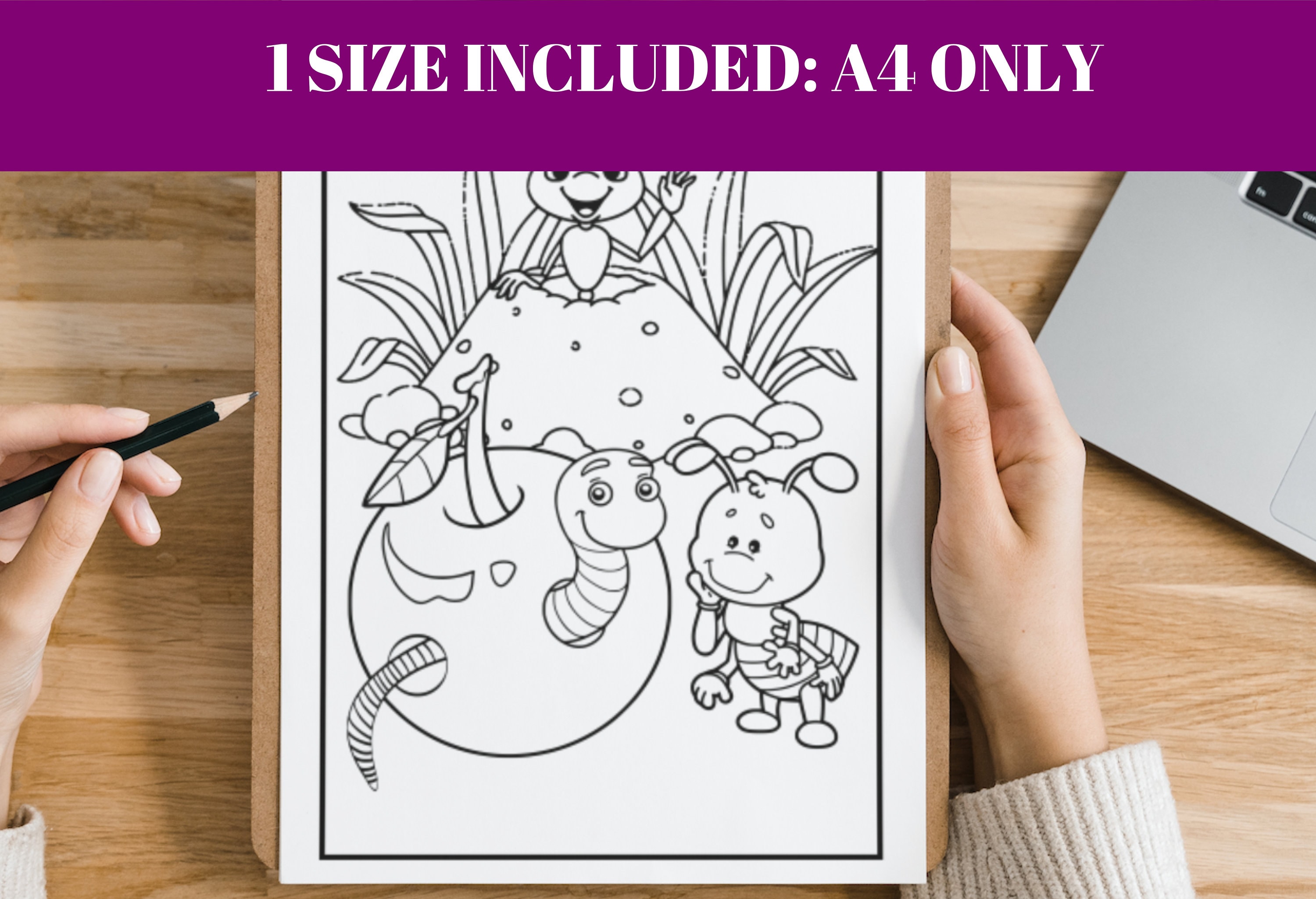 20 Ant Coloring Pages for Kids, Boys, Girls, 15 Printable Pages, Cute ...