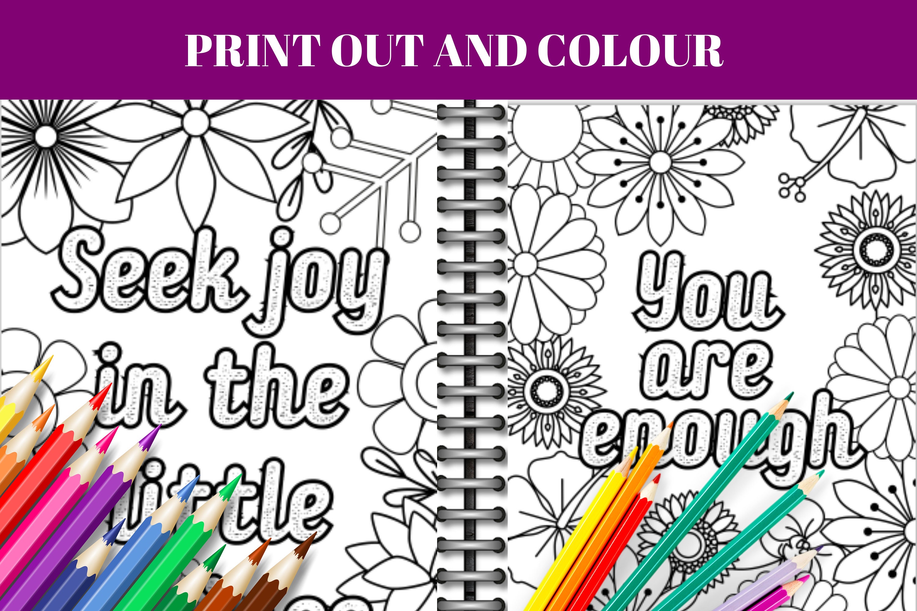 50 Mental Health and Relaxation Adult and Teens Coloring Pages ...