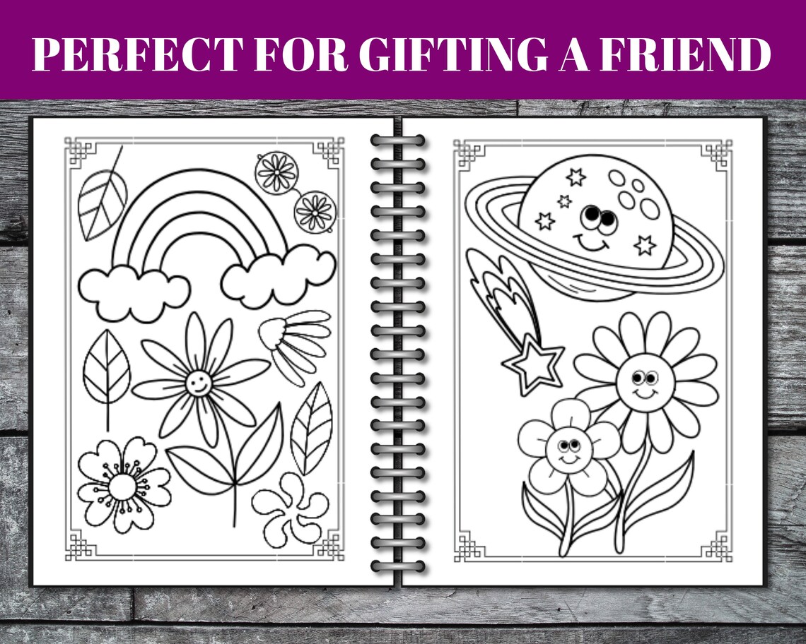 50 Groovy Coloring Pages Kids Coloring Sheets Groovy - Etsy