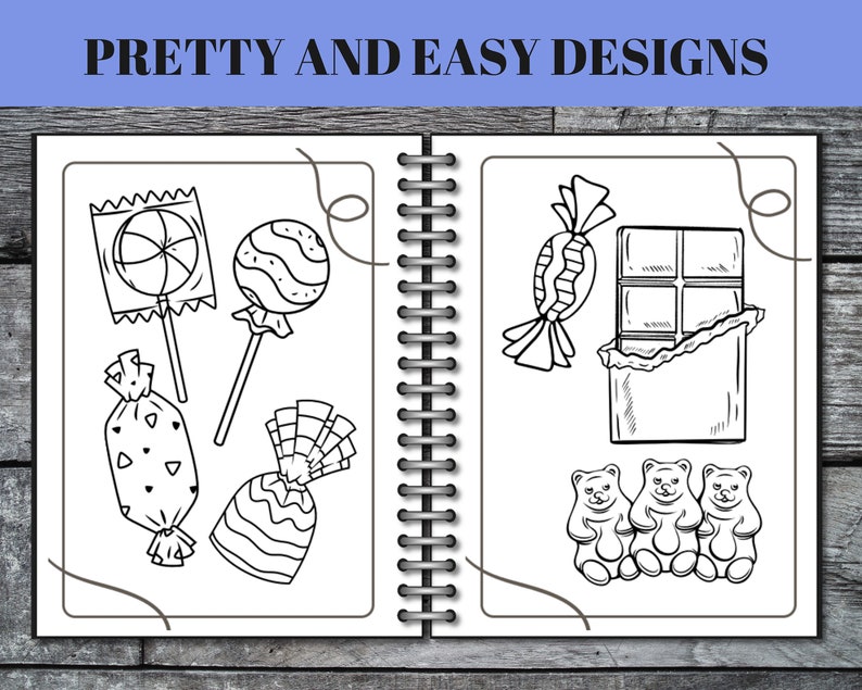 20 Candy Coloring Pages for Kids: Printable Candy Coloring Sheets ...