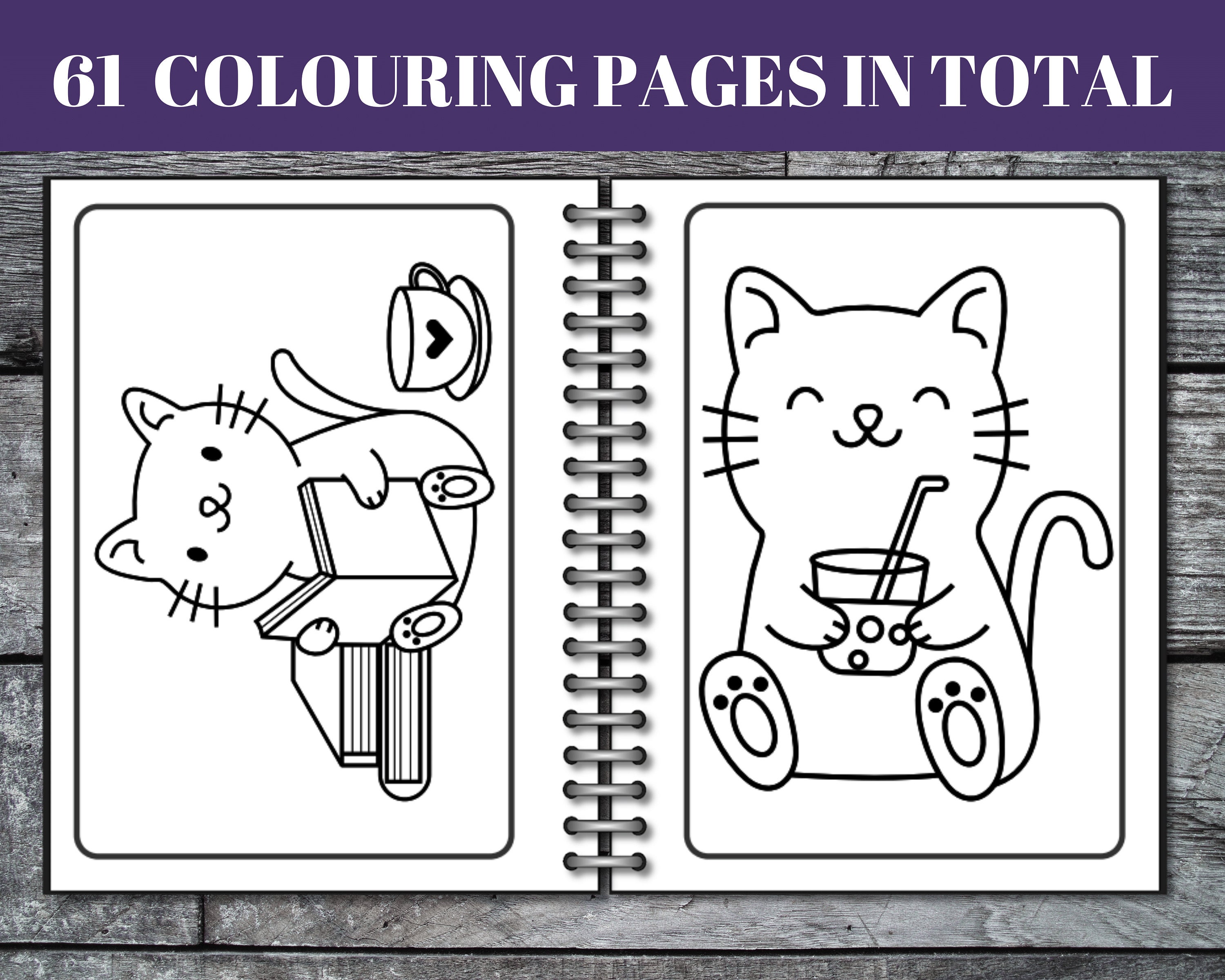 61 Kitten Coloring Pages, Kitten Printables, Kitten Coloring Sheet, Cat ...