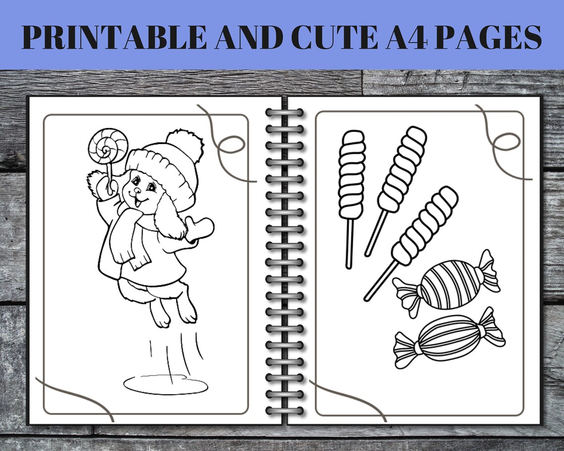 20 Candy Coloring Pages for Kids: Printable Candy Coloring Sheets ...