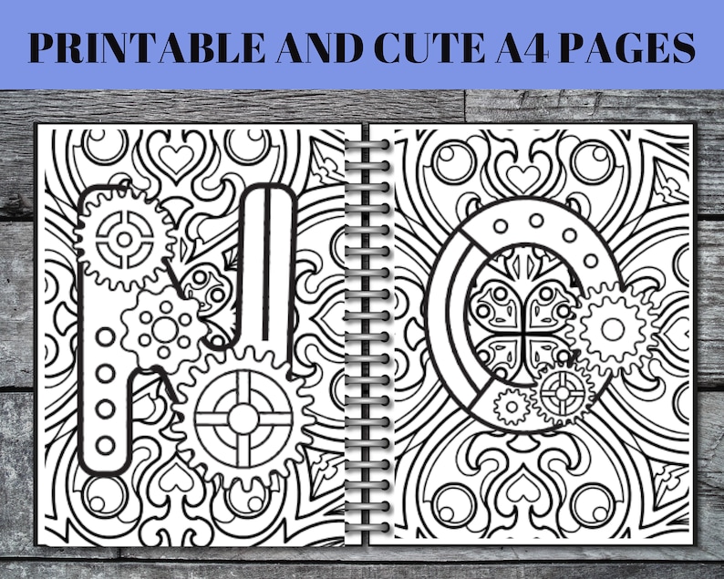 50 Mandala Alphabet Coloring Pages, Letter Printables (digital Download ...