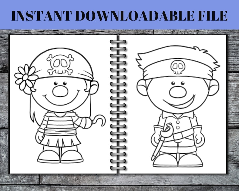 30+ Pirate Coloring Pages, Pirate Party Printables, Pirate Activities ...