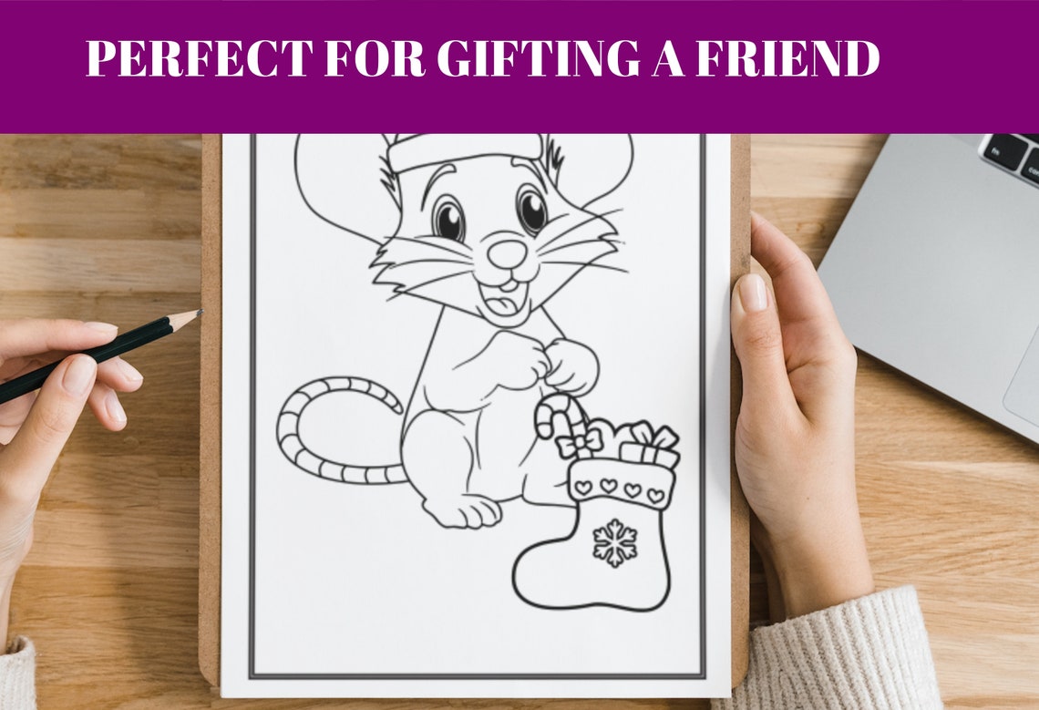20 Cute Mice Coloring Pages Cute Mouse Coloring Book Fairy - Etsy