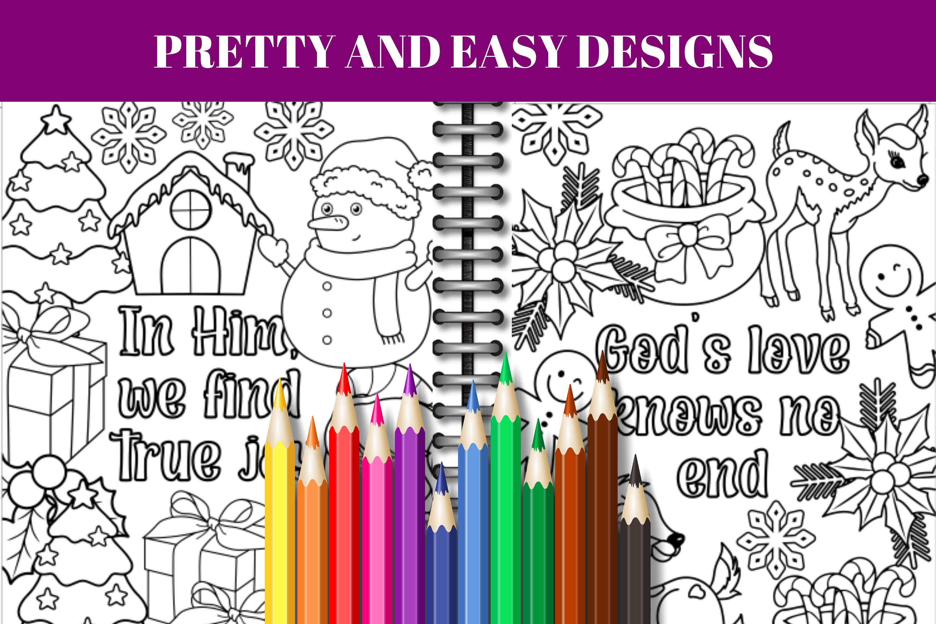 40 Pack Christmas Bible Verse Coloring Pages - Printable Bible Coloring ...