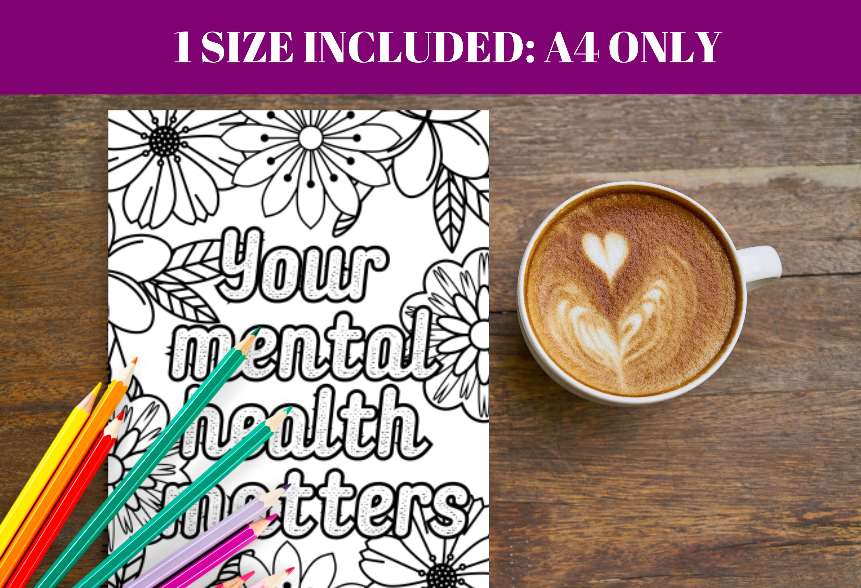 50 Mental Health and Relaxation Adult and Teens Coloring Pages ...