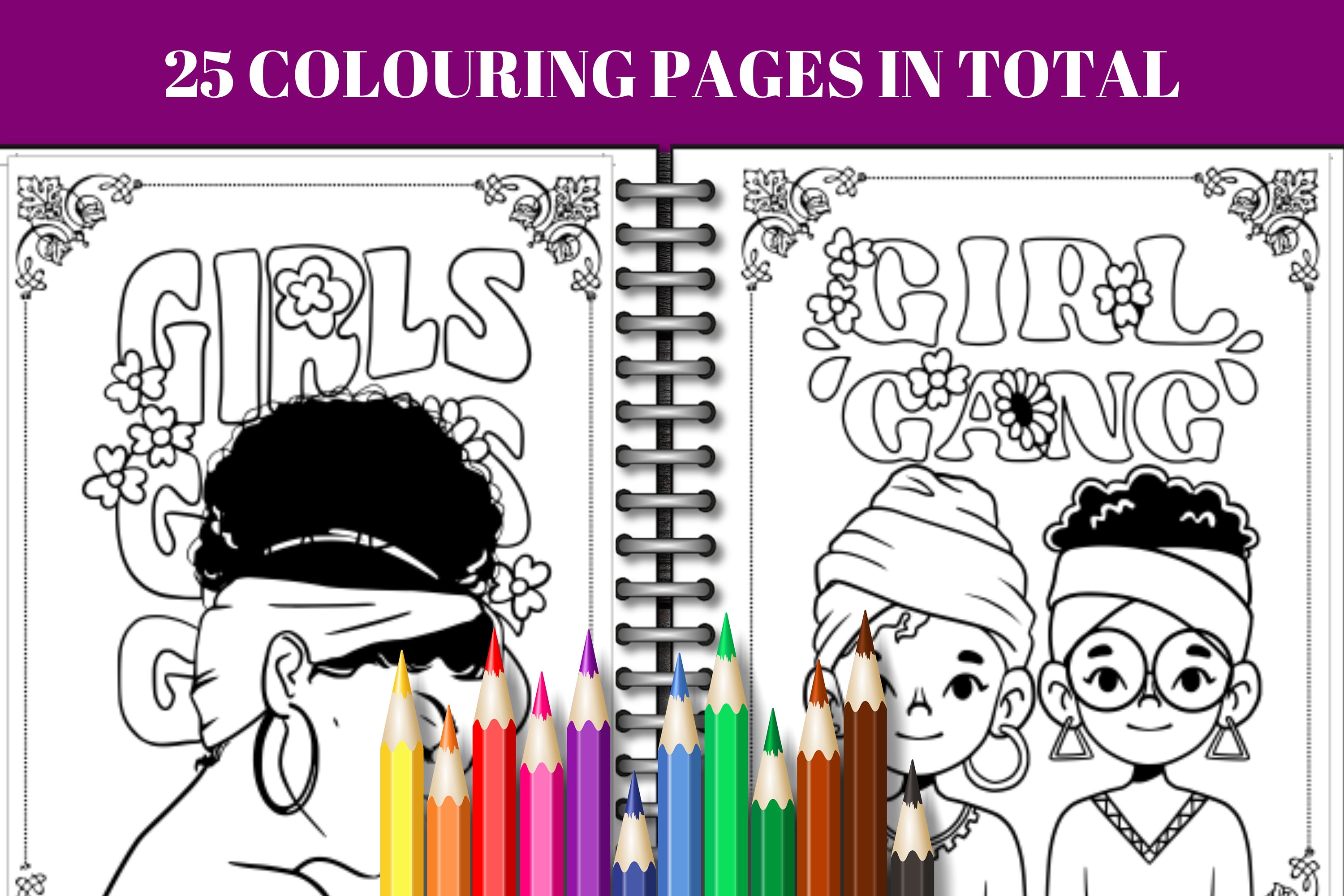 25 Black Girl Magic Coloring Pages for Kids A4 INSTANT - Etsy