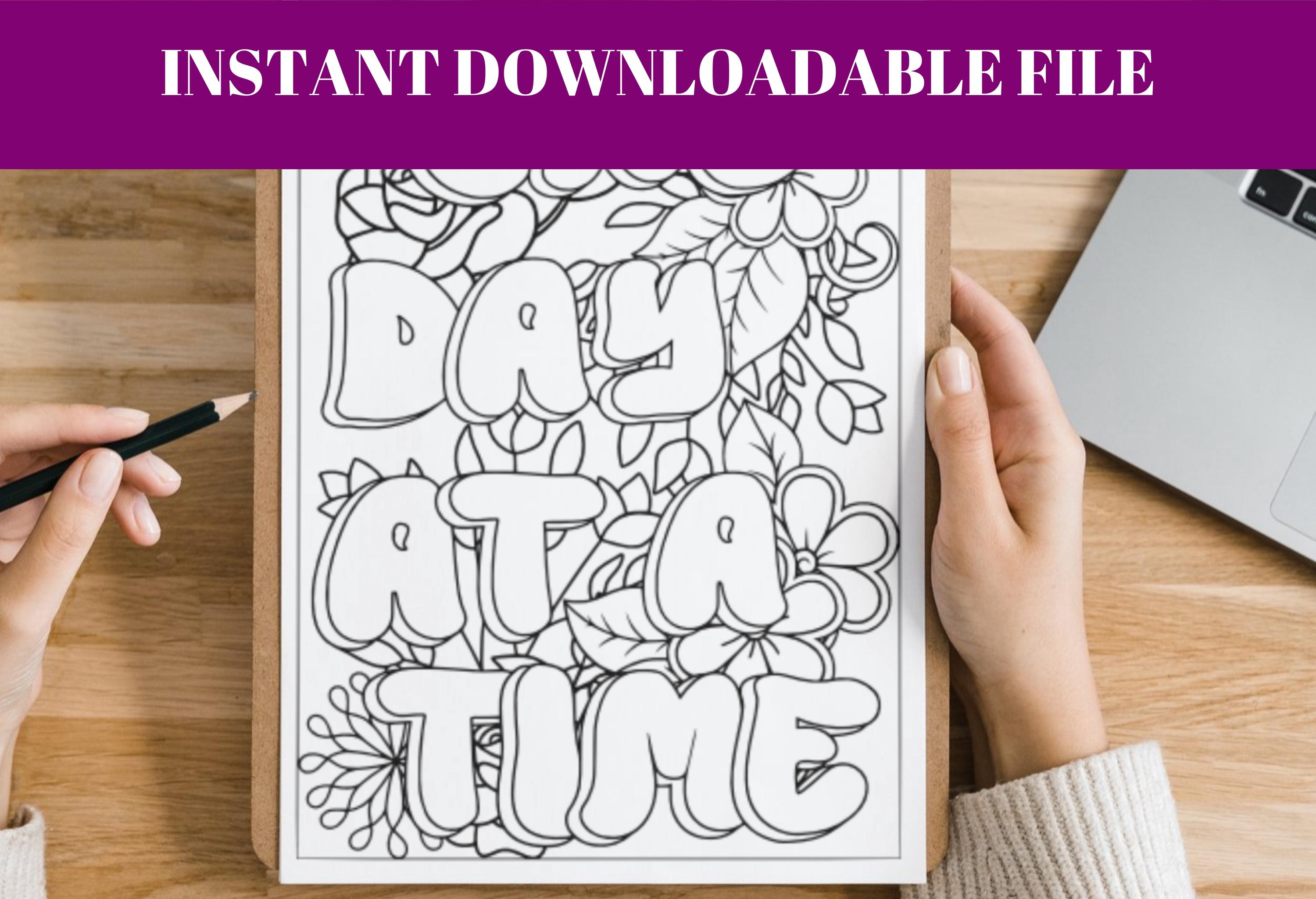 20 Mental Health Colouring Pages Motivational Quotes Colouring Pages ...