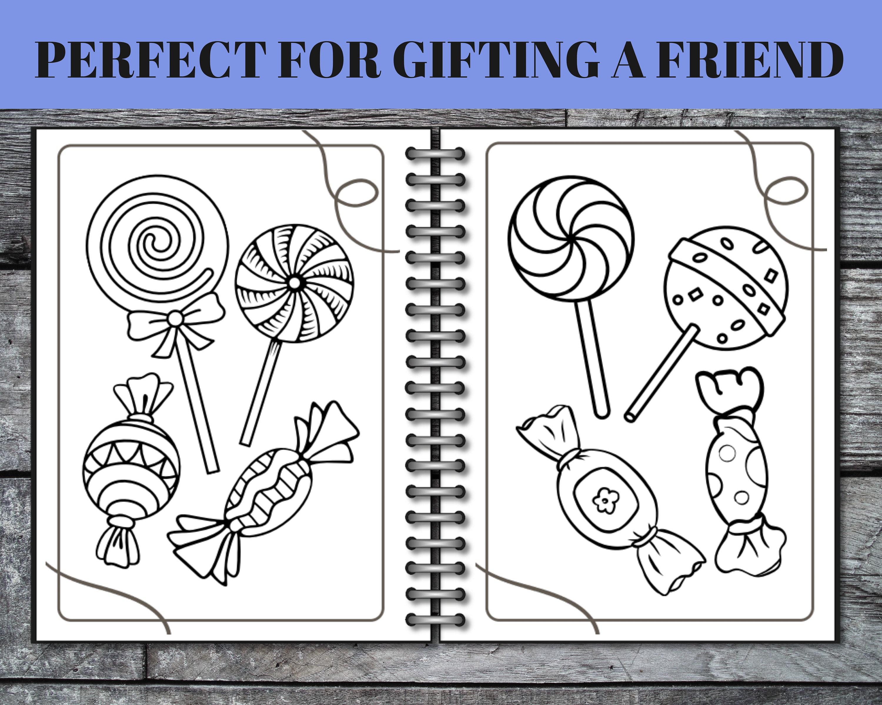 20 Candy Coloring Pages for Kids: Printable Candy Coloring Sheets ...