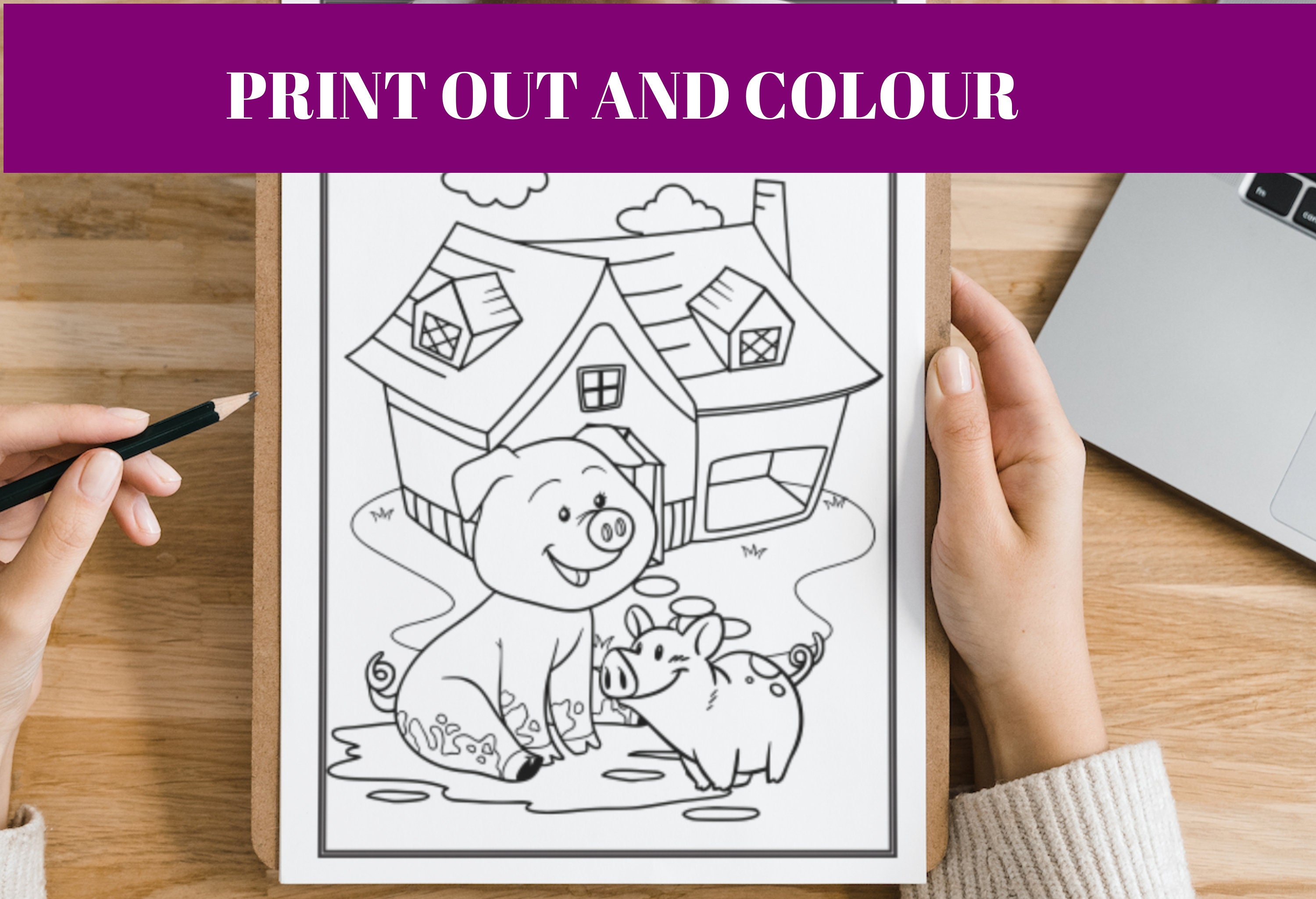 20 Cute Pig Coloring Pages | Animal Coloring Sheets for Kids & Adults ...