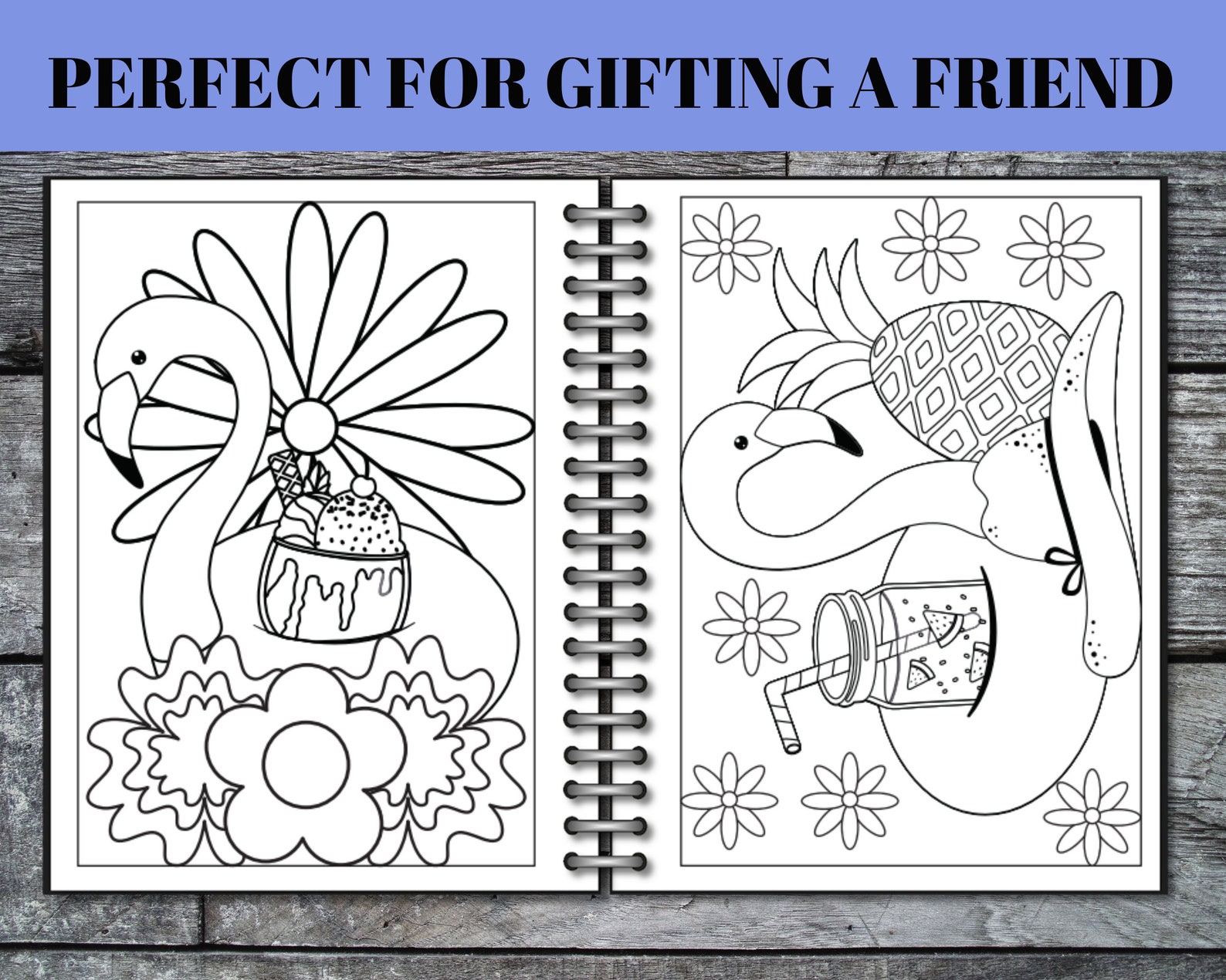 15 Printable Flamingo Coloring Pages for Flamingo Birthday Party, Cute ...