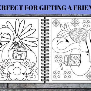 15 Printable Flamingo Coloring Pages for Flamingo Birthday Party, Cute ...