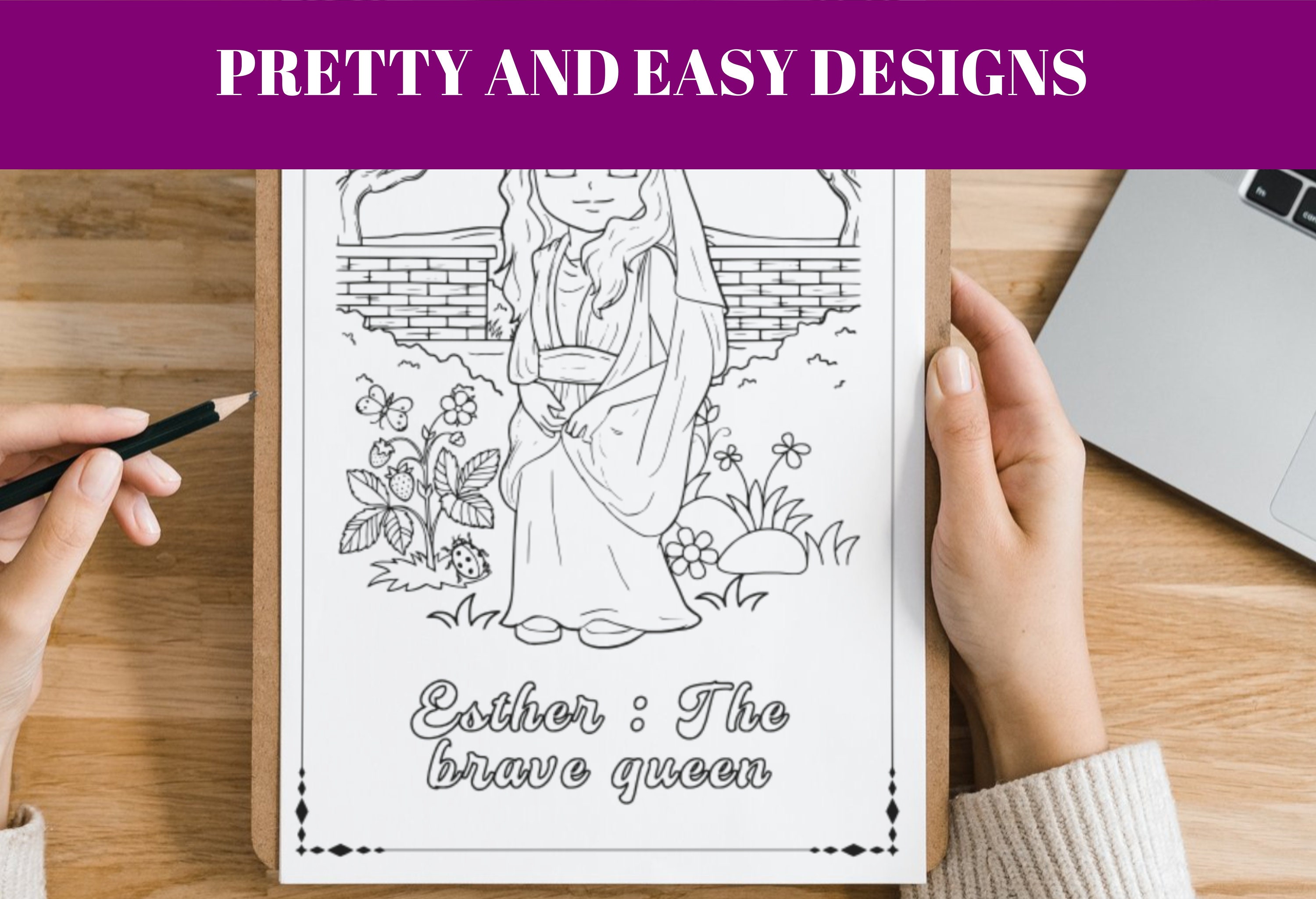 15 Biblical Heroes Colouring Pages Bible Colouring Book Christian ...