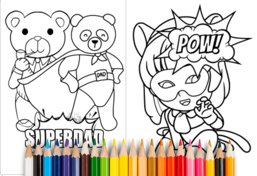 45 Super Hero Party Coloring Page / Flying Super Heroes Colouring ...