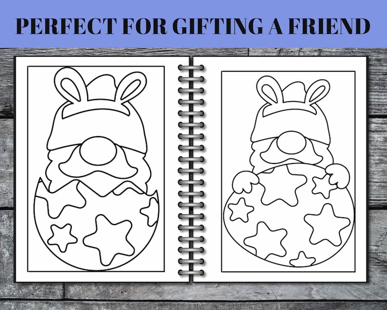 100 Easter Gnomes Coloring Pages Printable Coloring Book - Etsy