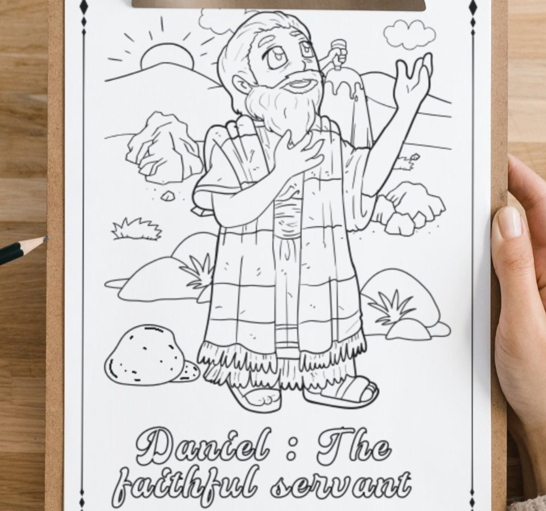 15 Biblical Heroes Colouring Pages Bible Colouring Book Christian ...