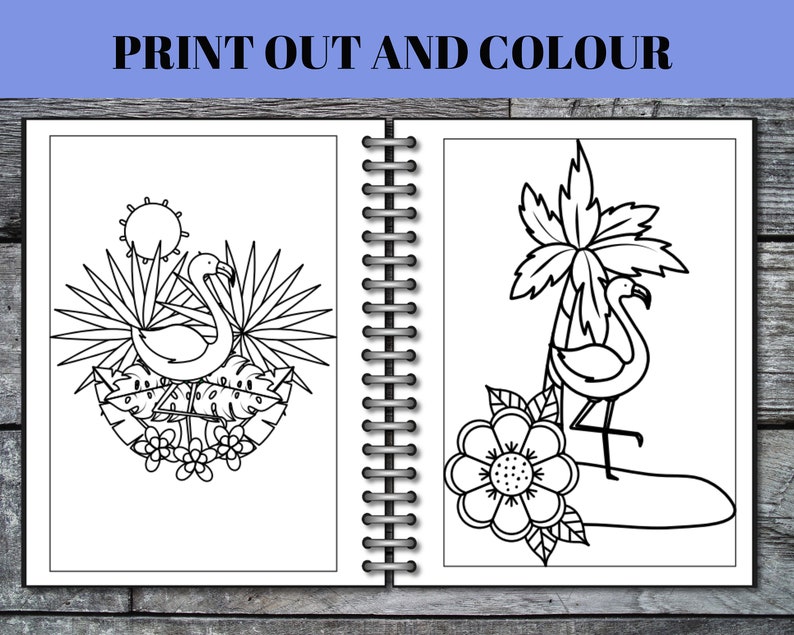 15 Printable Flamingo Coloring Pages for Flamingo Birthday Party, Cute ...