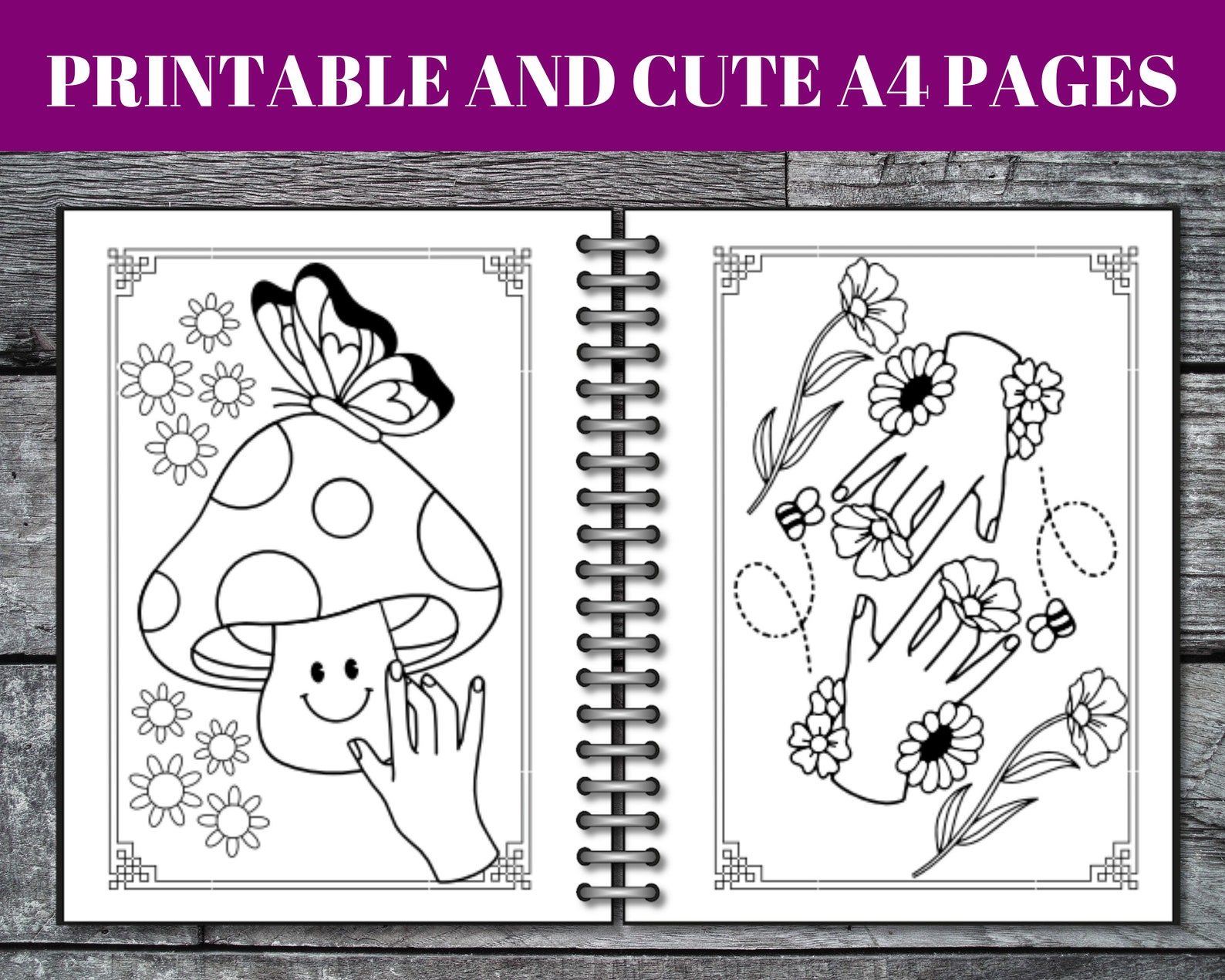 50 Groovy Coloring Pages Kids Coloring Sheets Groovy - Etsy Canada