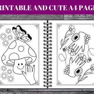 50 Groovy Coloring Pages, Kids Coloring Sheets, Groovy Birthday, Groovy ...