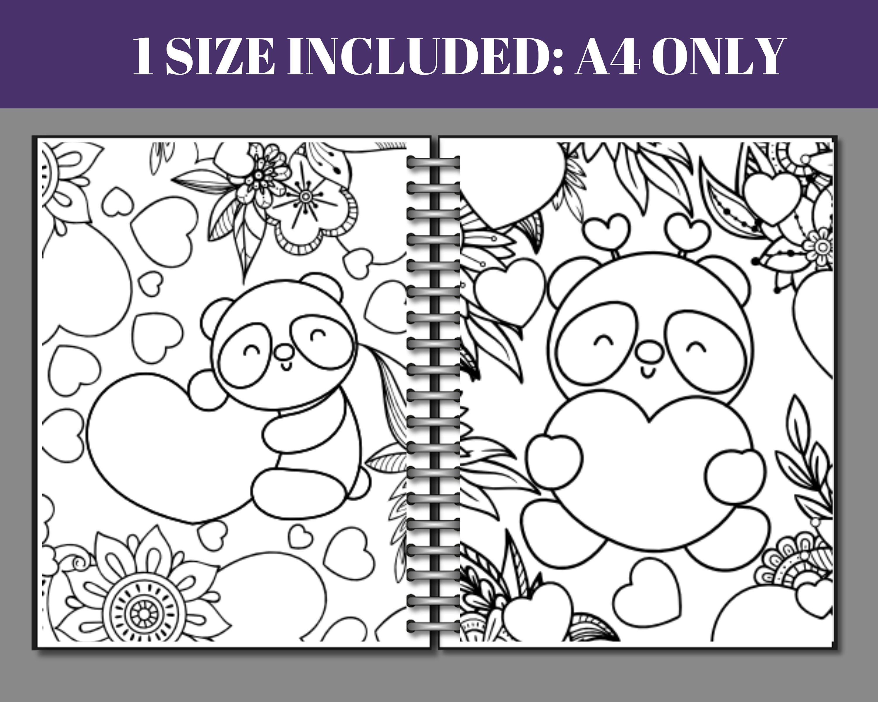 60 Panda Bear Coloring Book Pages, Coloring Pictures of Pandas, Happy ...