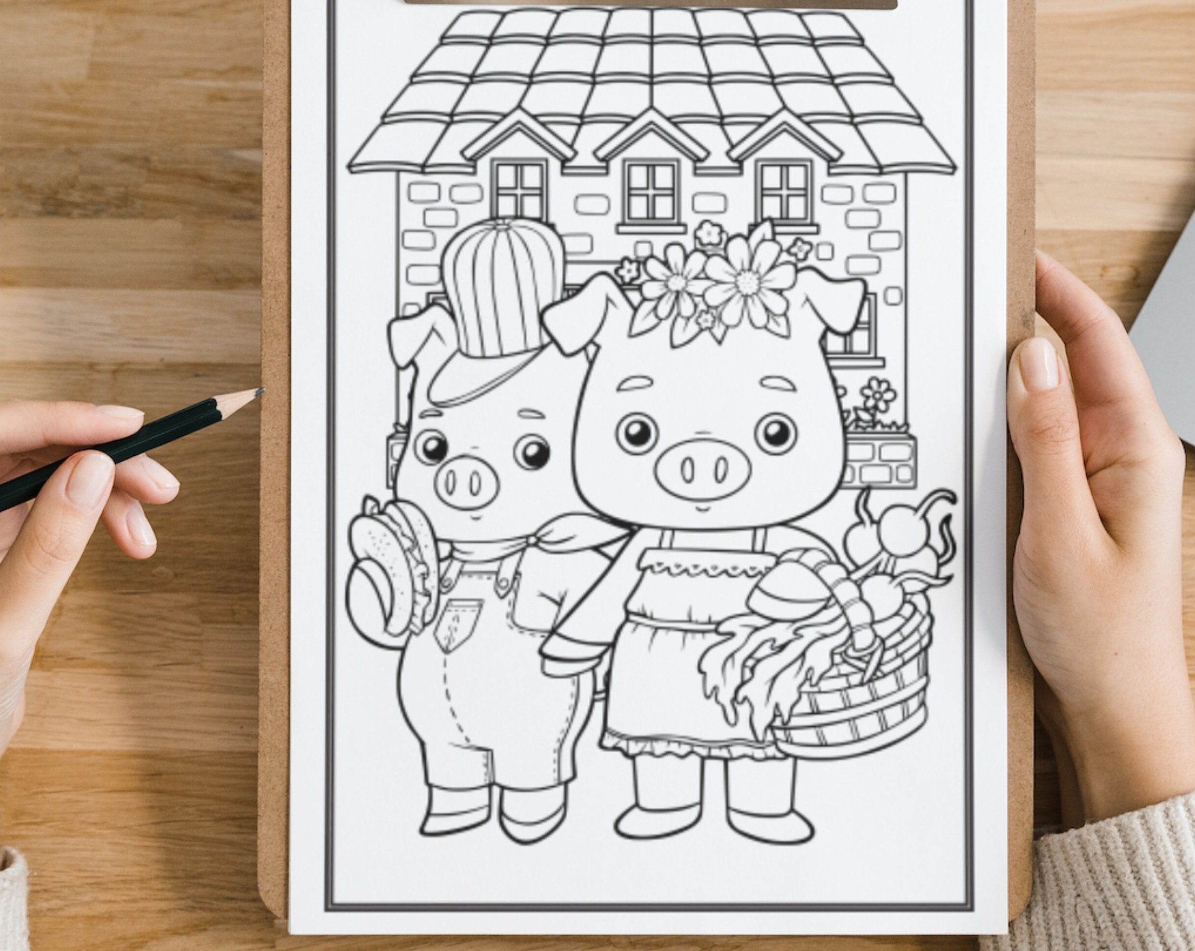 20 Cute Pig Coloring Pages Animal Coloring Sheets for Kids & Adults ...