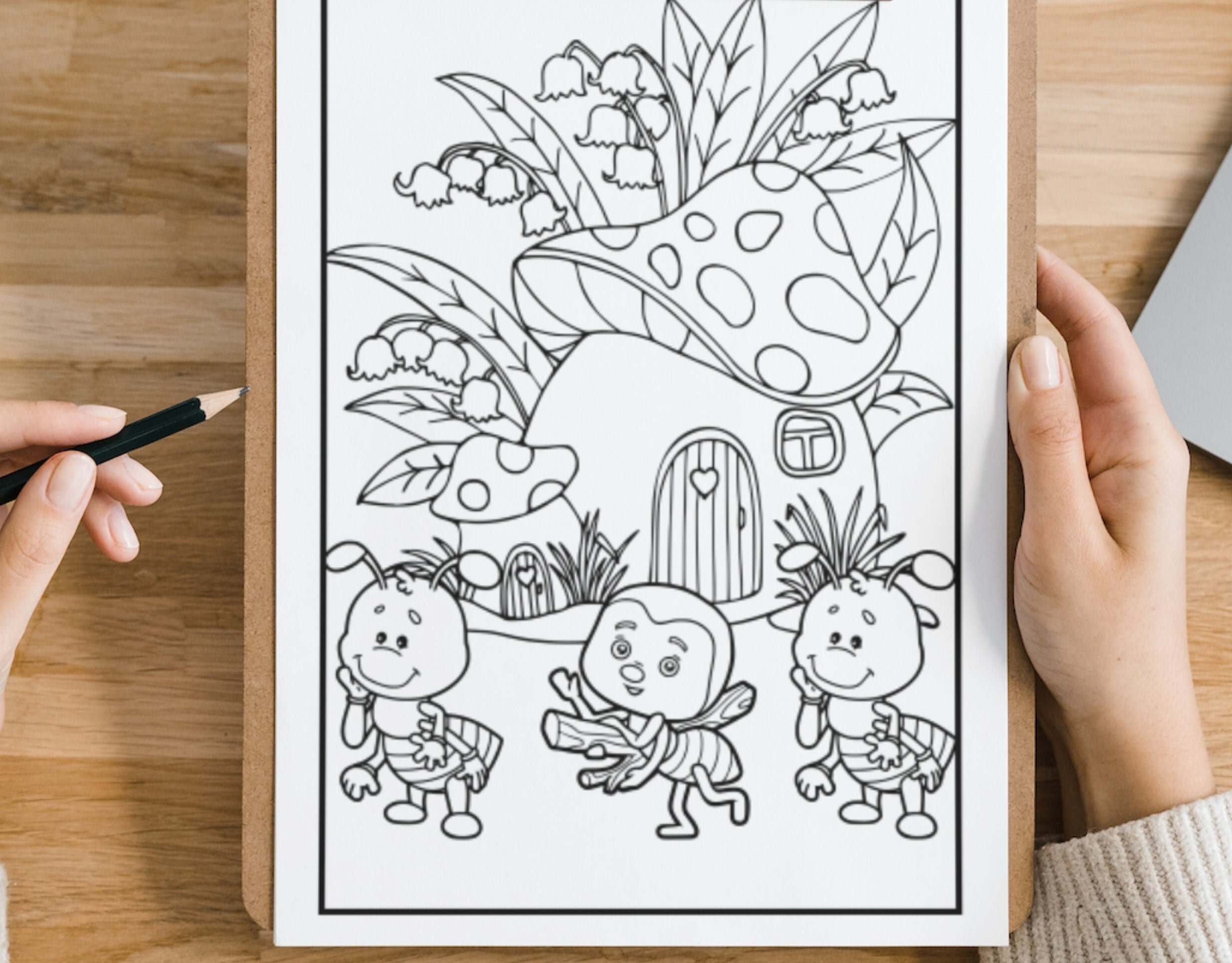 20 Ant Coloring Pages for Kids, Boys, Girls, 15 Printable Pages, Cute ...