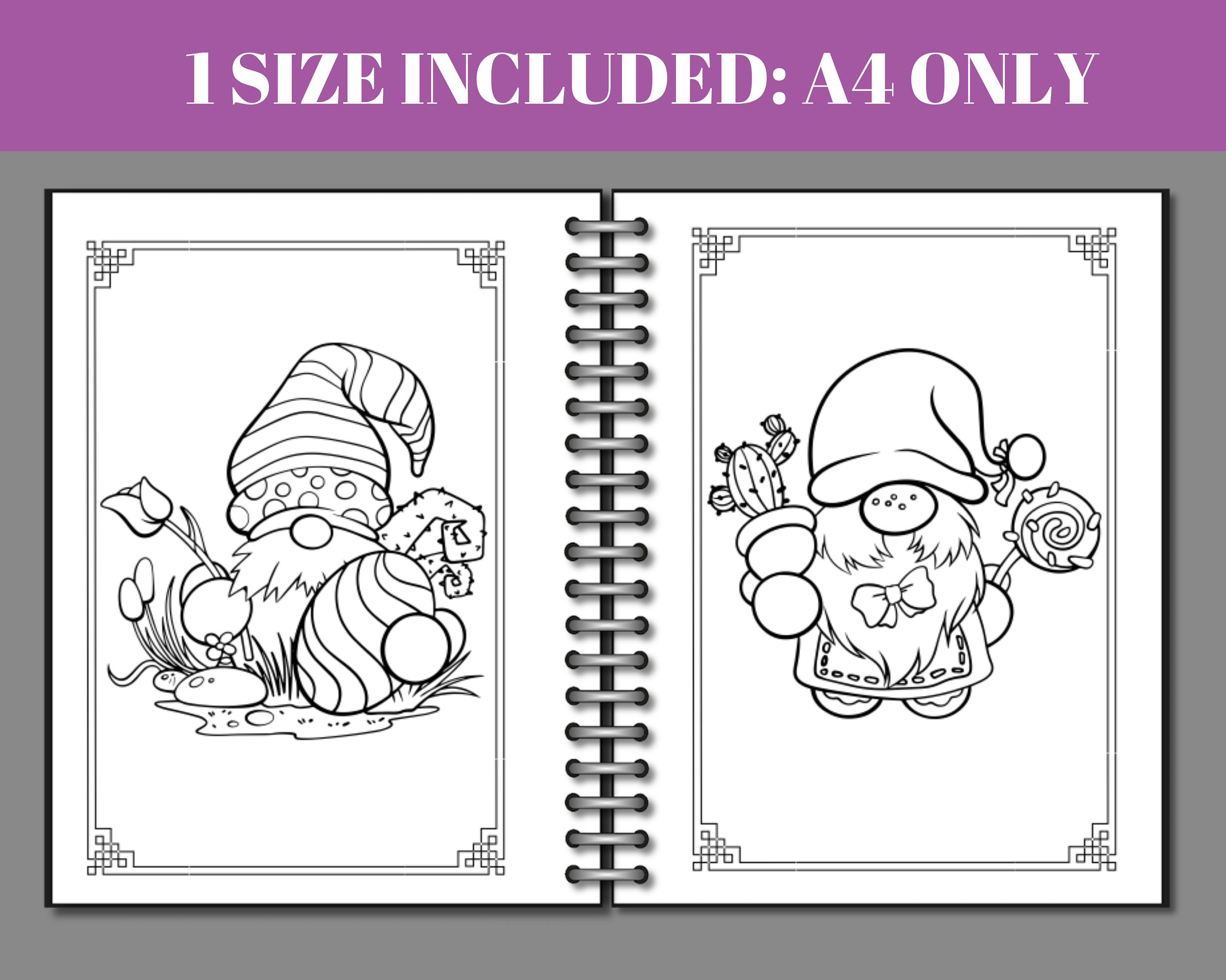 100 Gnome Coloring Pages for Kids Boys and Girls - Printable Pages ...