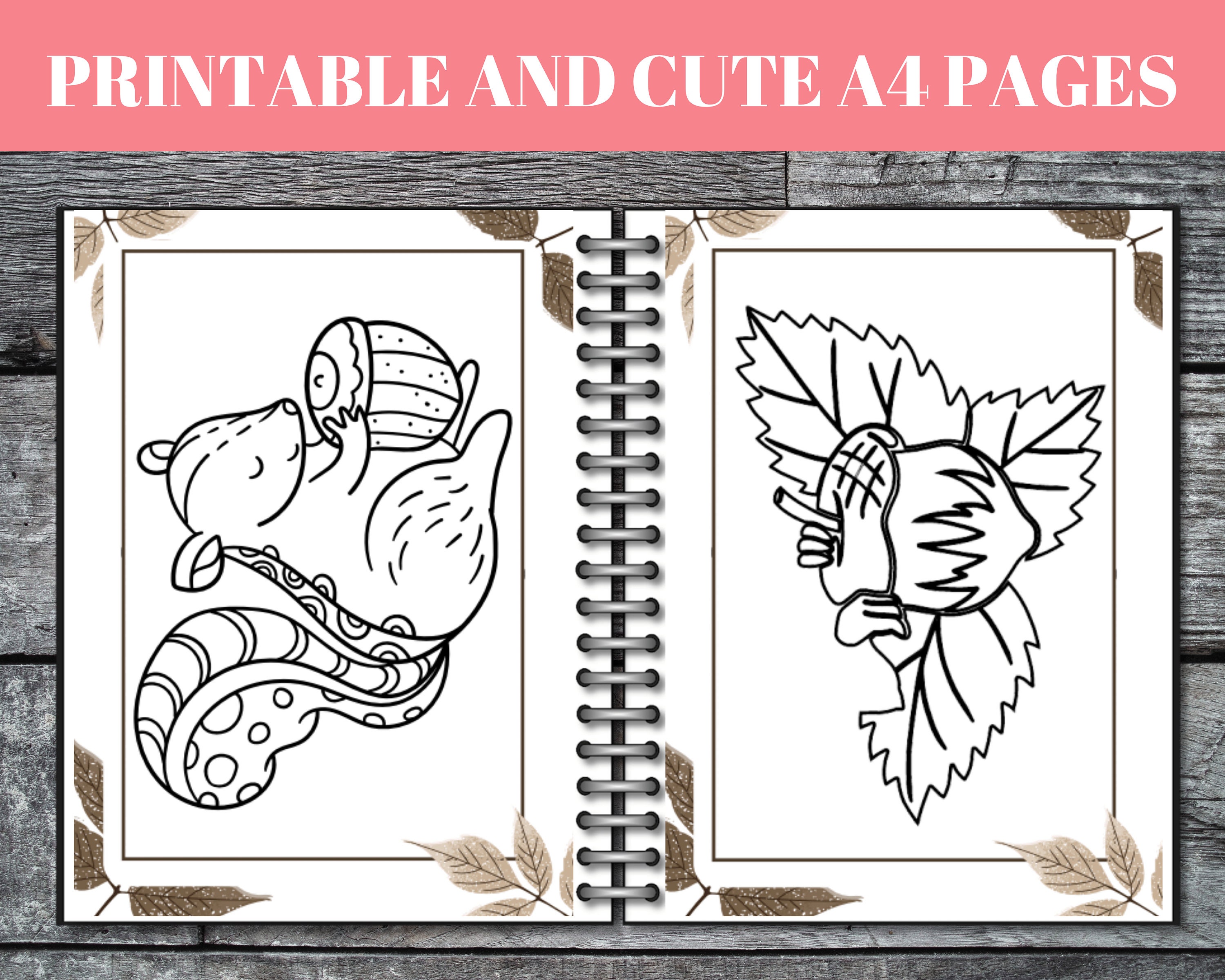 31 Autumn Coloring Pages for Kids, Printable Fall Classroom Activity ...