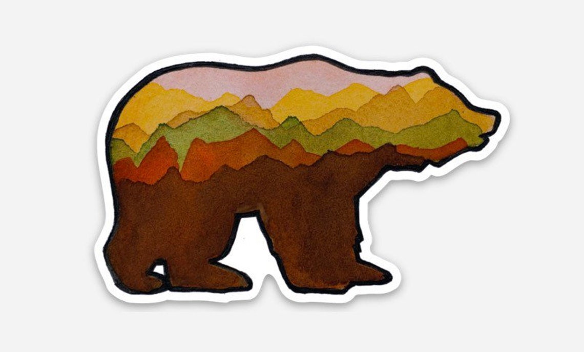 Bear Sticker - Etsy