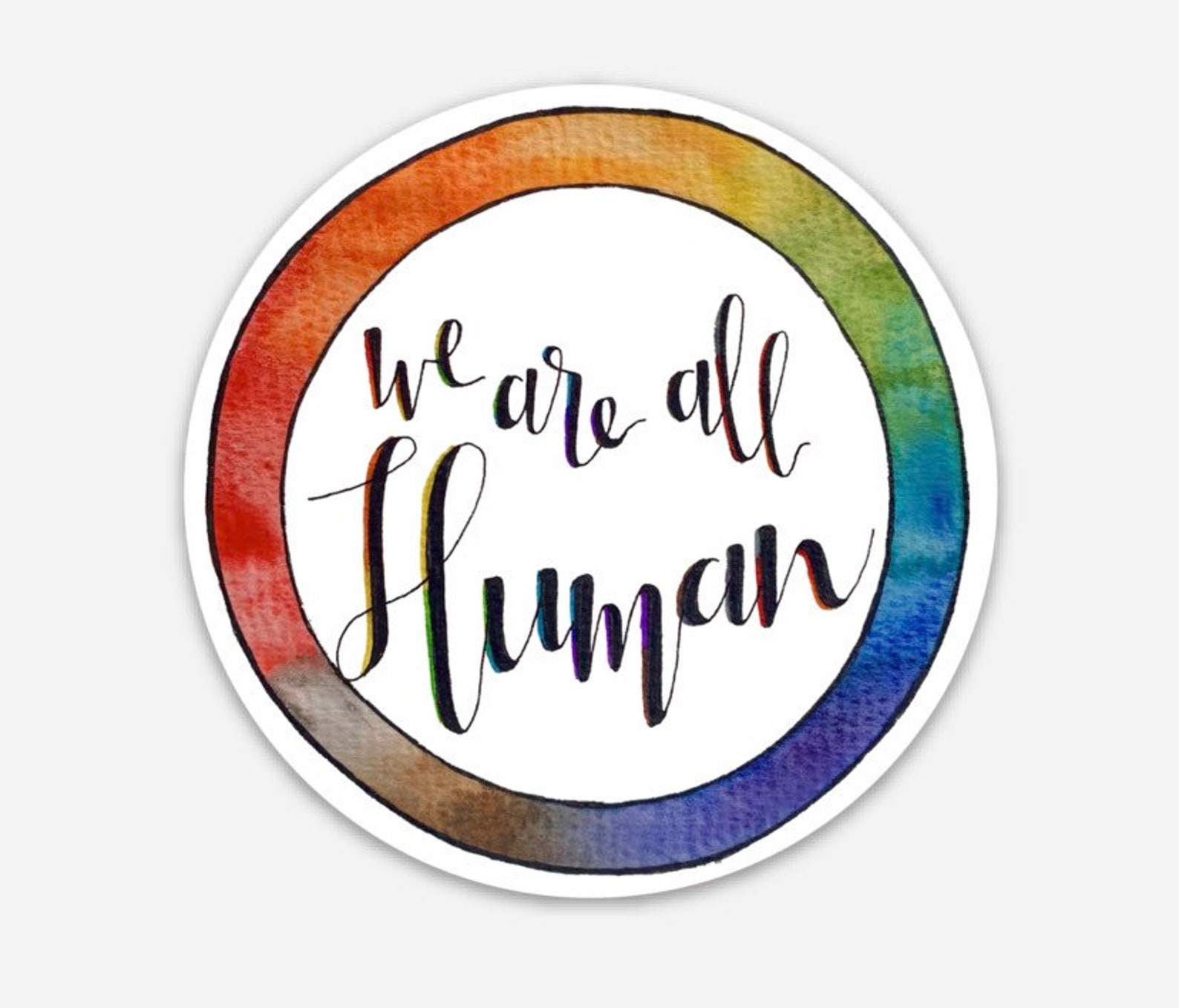 We Are All Human Sticker - Etsy