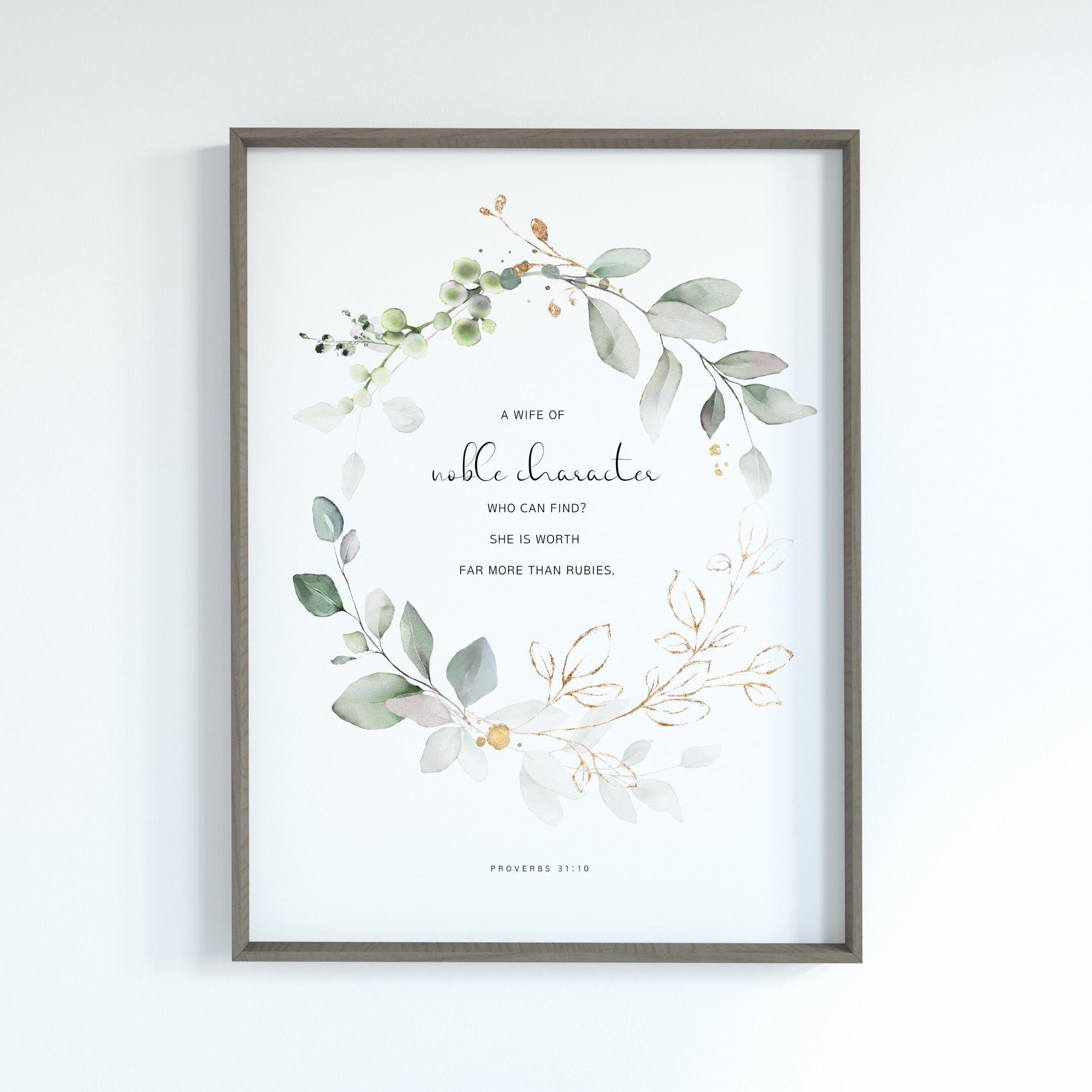 Proverb 31:10 A Wife Digital Download Scripture Wall Art - Etsy