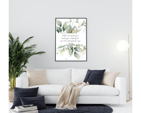 Psalm 143:8 Digital Download Scripture Wall Art - Etsy
