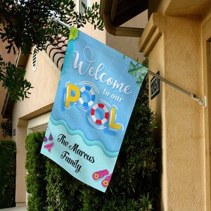 Welcome to Our Pool Flag, Pool House Flag, Pool Garden Flag, Pool ...